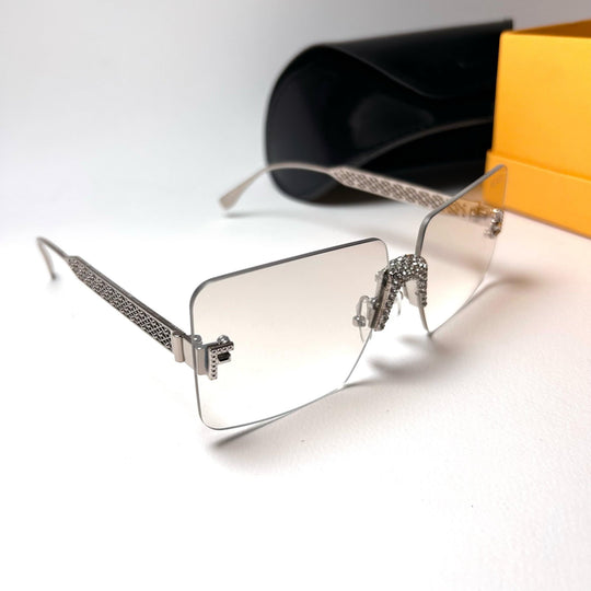 Fendi Square Rimless - Transparent - Giiz store