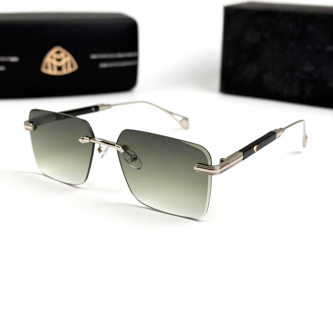 Maybach Rectangular Executive Rimless - Green Gradient - Giiz store