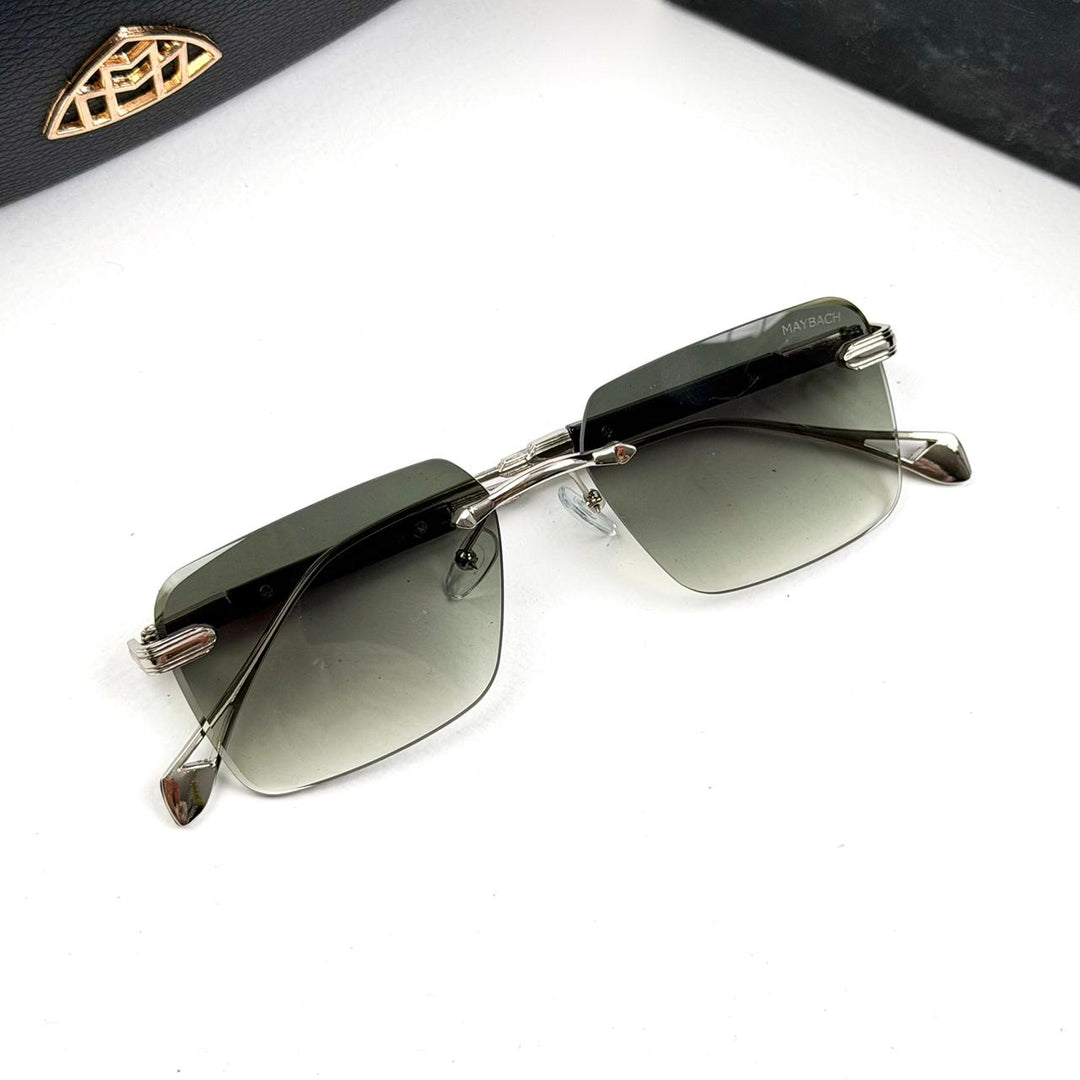 Maybach Rectangular Executive Rimless - Green Gradient - Giiz store