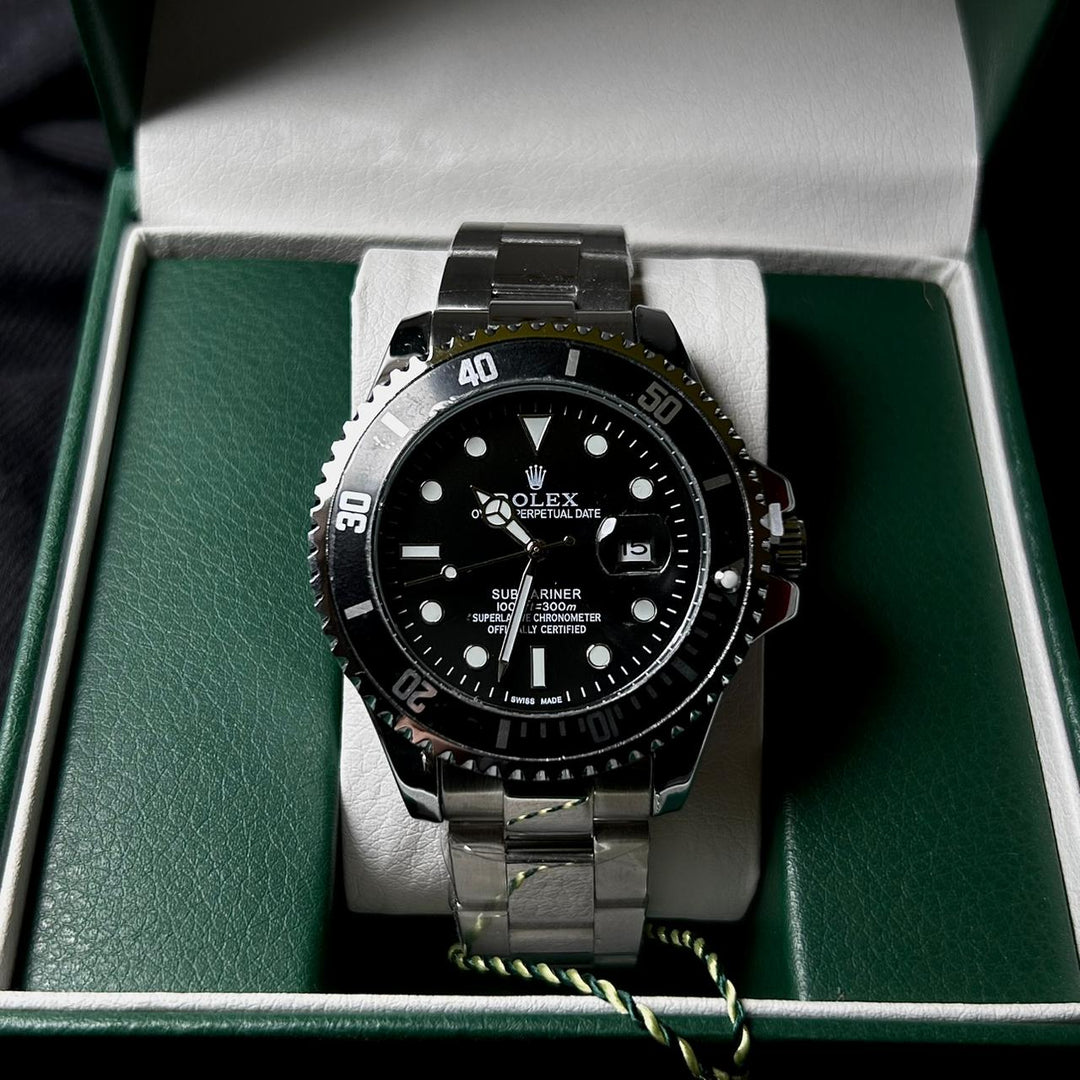 Rolex Submariner Automatic Style For Him - Silver Black - Giiz store
